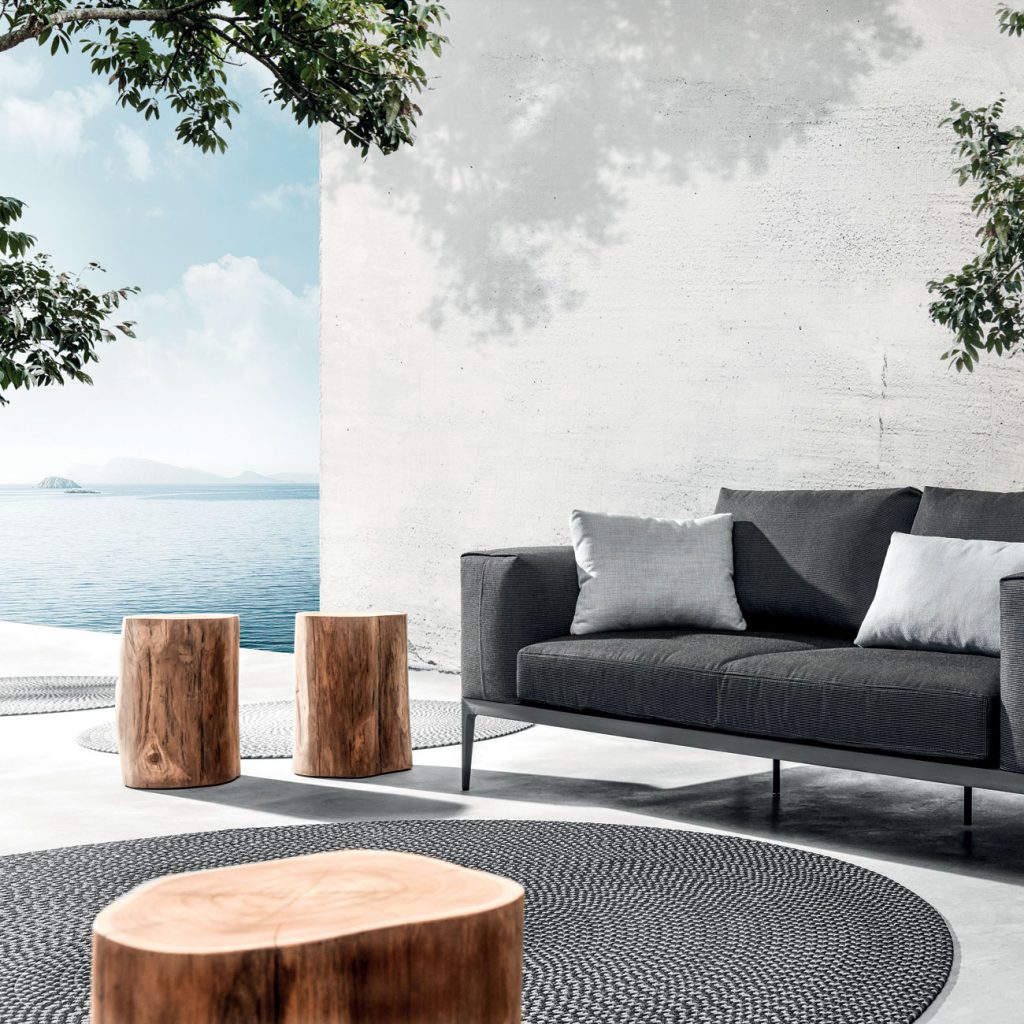 Gloster Raw Teak Stool/Side Table – Luxury Outdoor Living