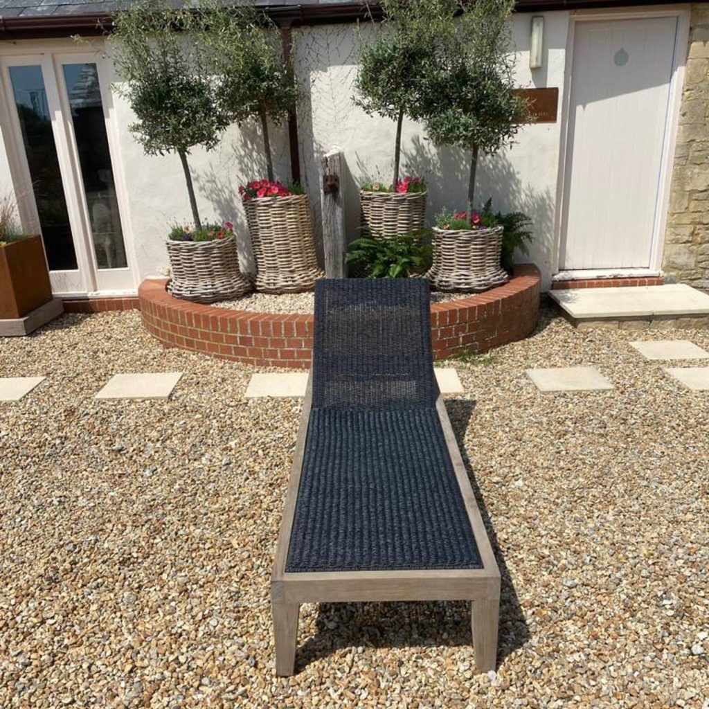 Gommaire Lisa Charcoal Sunlounger – Luxury Outdoor Living
